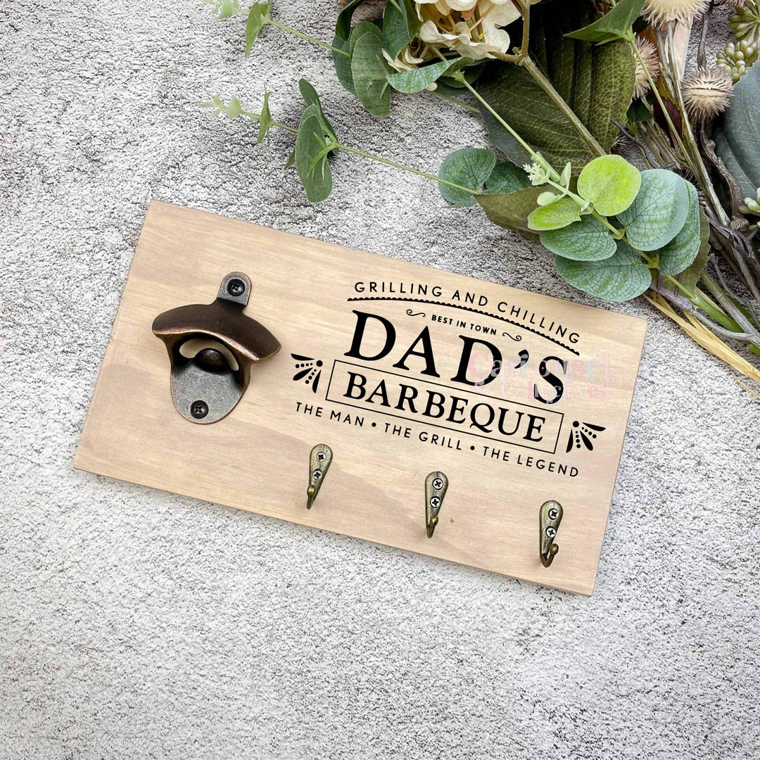 Dads BBQ Grill Wood Sign, Fathers Day Gift, Presents for Dad, Fathers ...