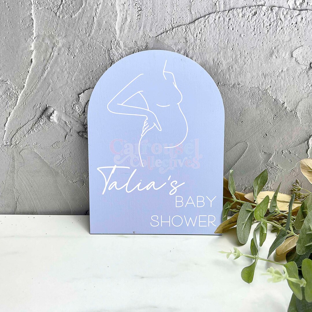 Personalised Baby Shower Acrylic Sign, Baby Shower Decor, Baby Sprinkle ...