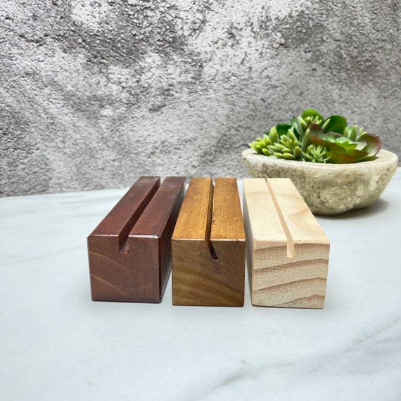Wood Bases Sign Holder Table Sign Holder Acrylic Holder - Etsy