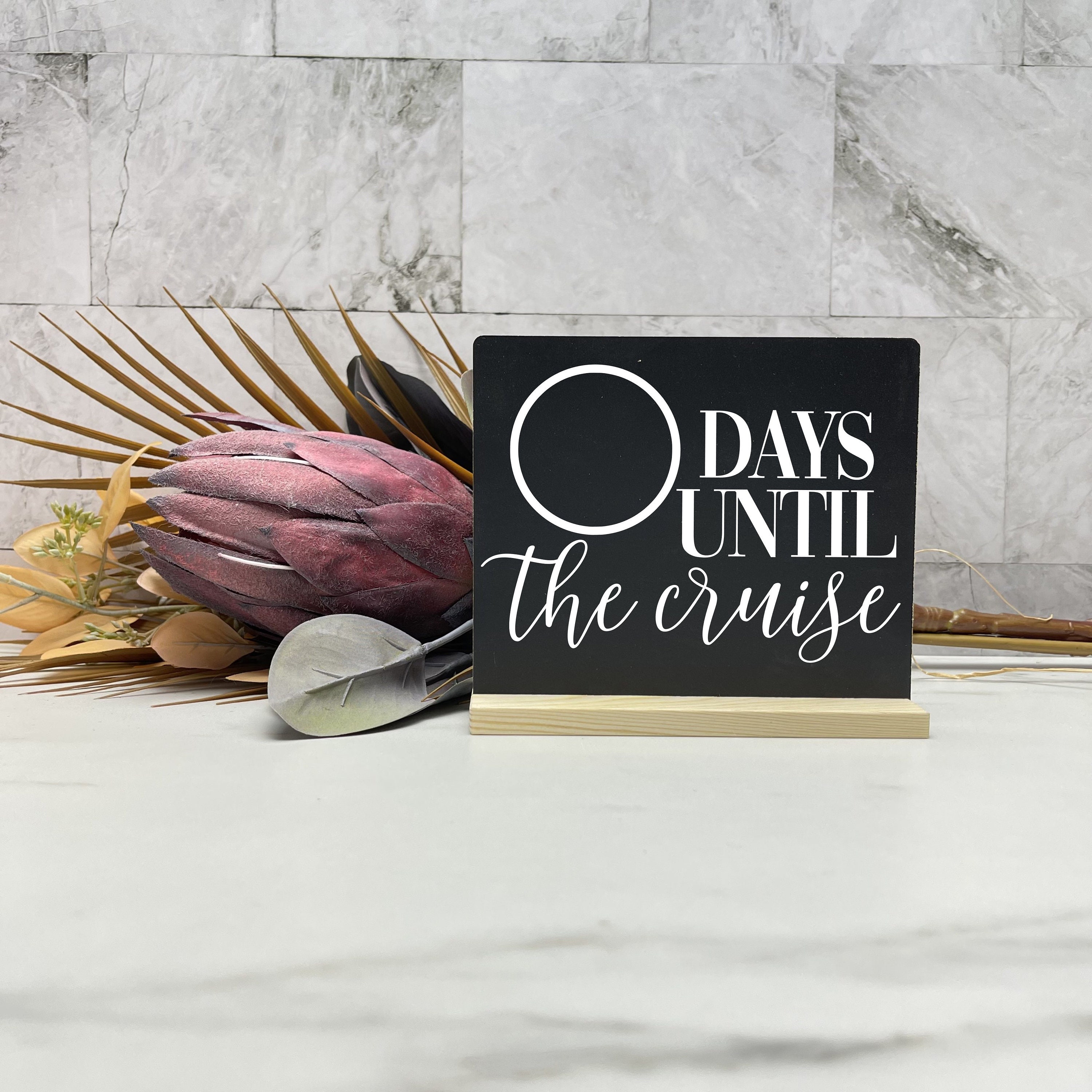 Days Until the Cruise Chalkboard Countdown Mini Countdown - Etsy Australia