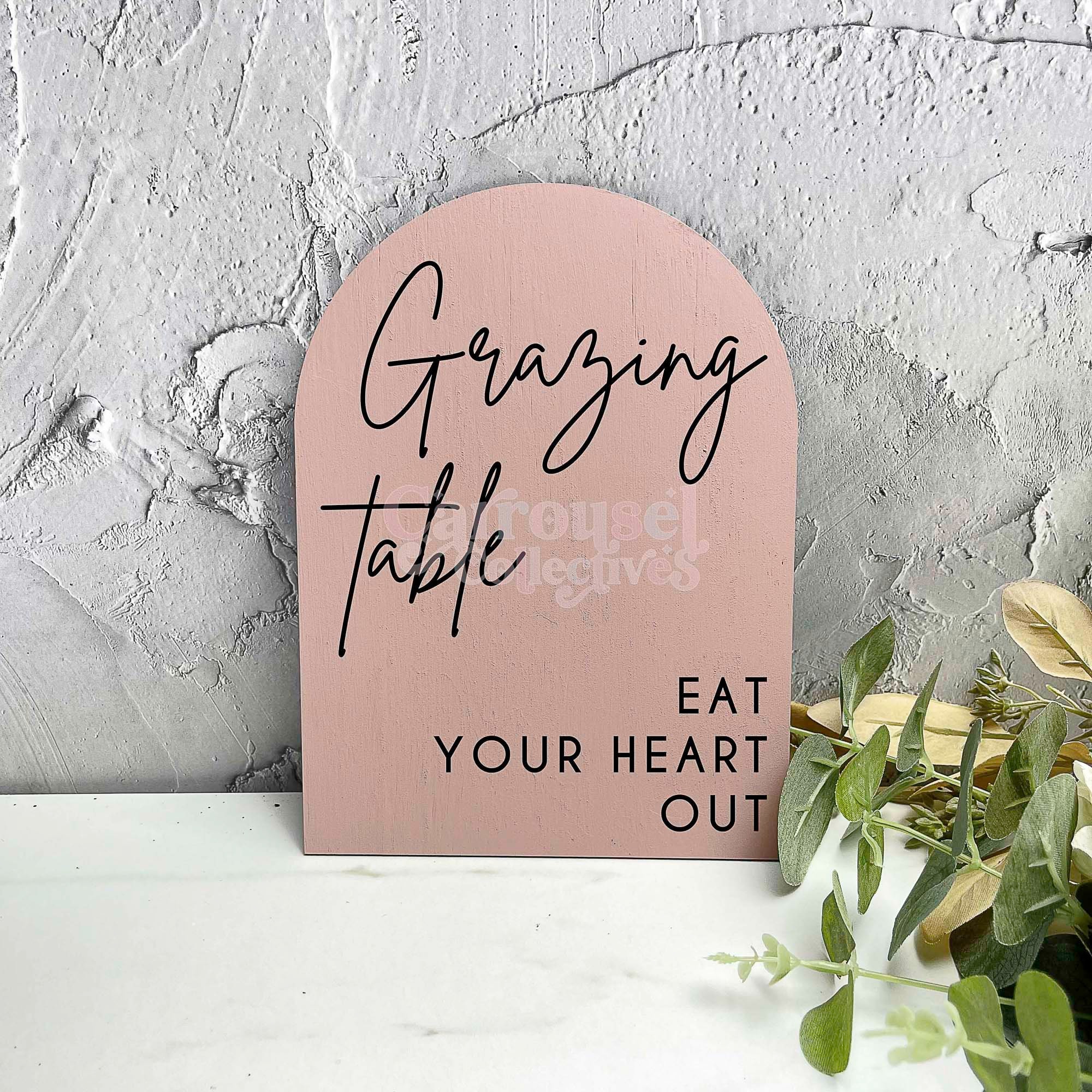 Grazing Table Acrylic Sign Wedding Sign Grazing Table Sign - Etsy