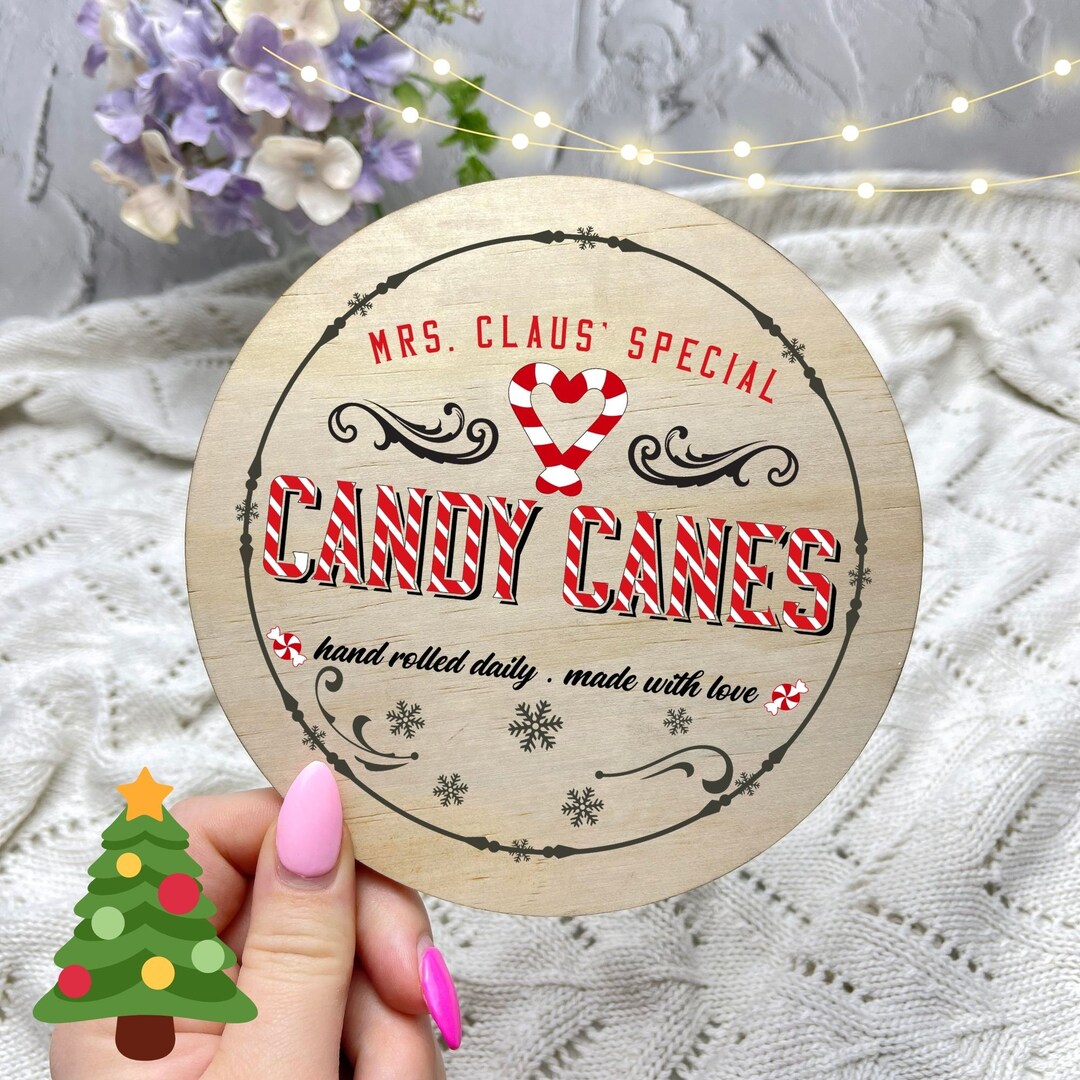 Christmas Candy Canes Sign, Seasonal Decor, Holidays Decor, Christmas ...