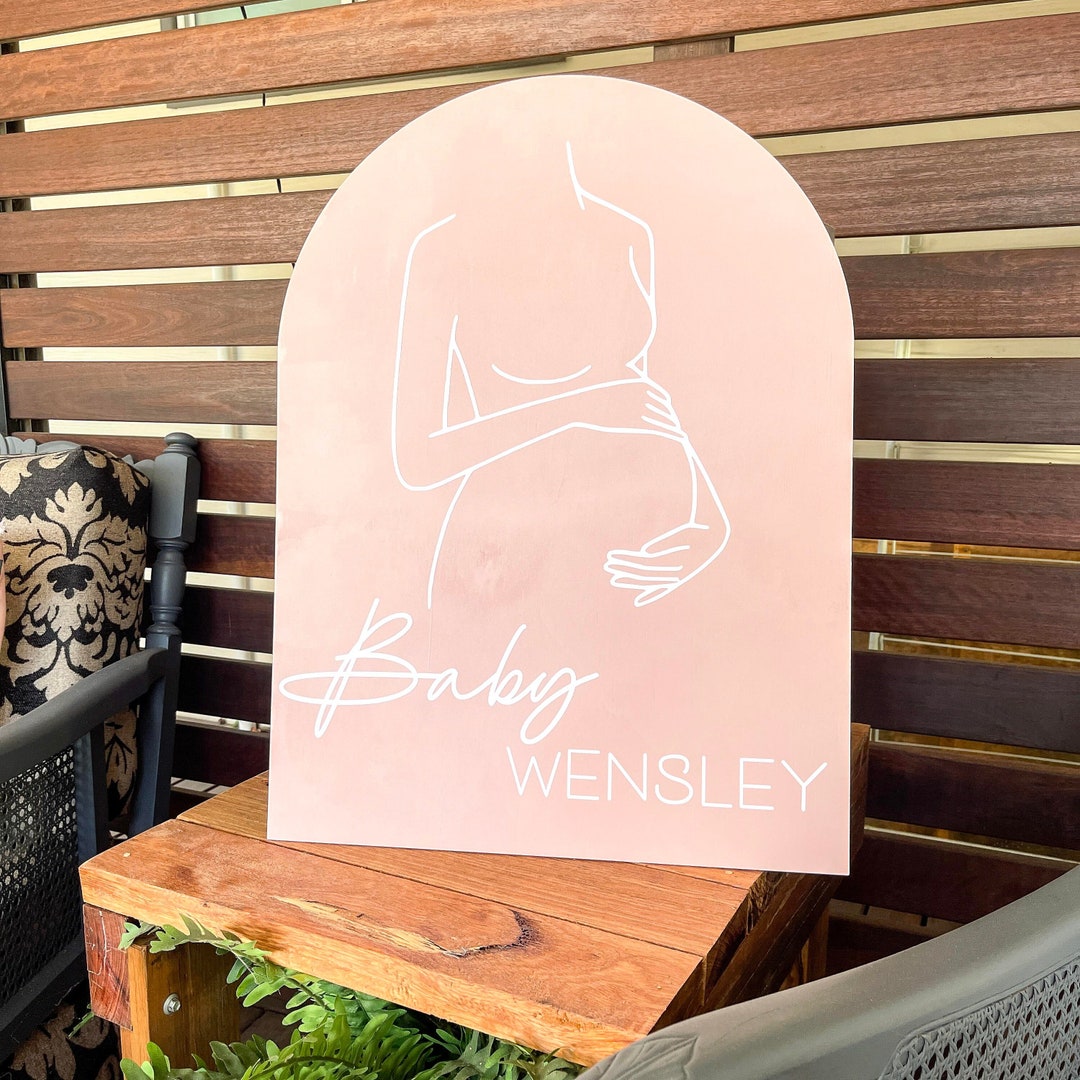 Personalised Baby Shower Acrylic Sign, Baby Shower Decor, Baby Sprinkle ...