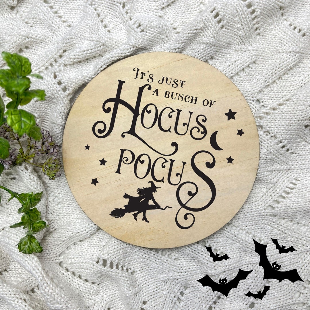 Hocus Pocus Sign, Halloween Wood Sign, Gift for Halloween, Spooky Home ...