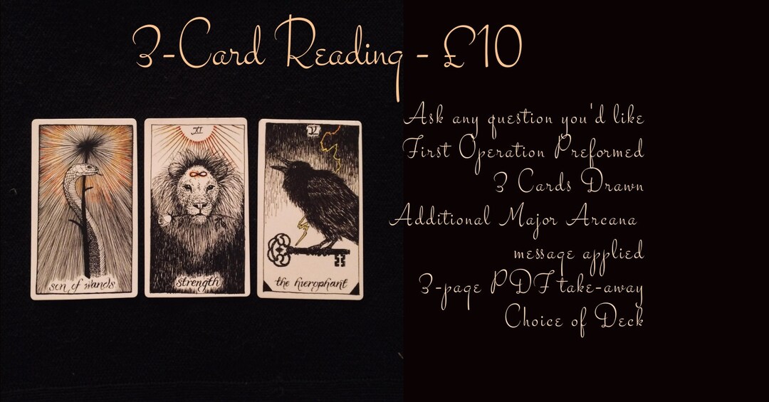 3-card Reading - Etsy