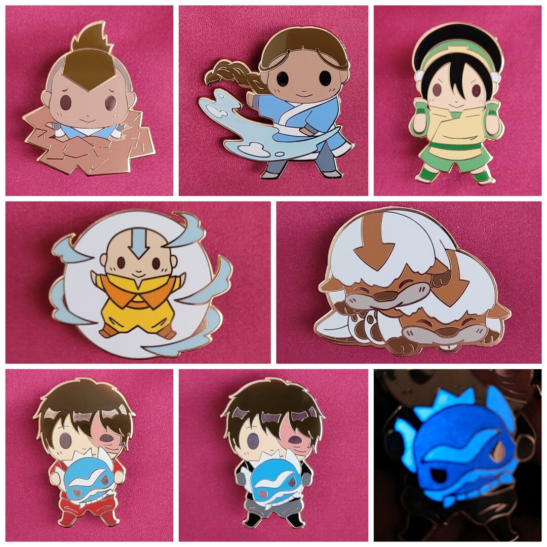 ATLA Chibi 7pc Pin Set - Etsy
