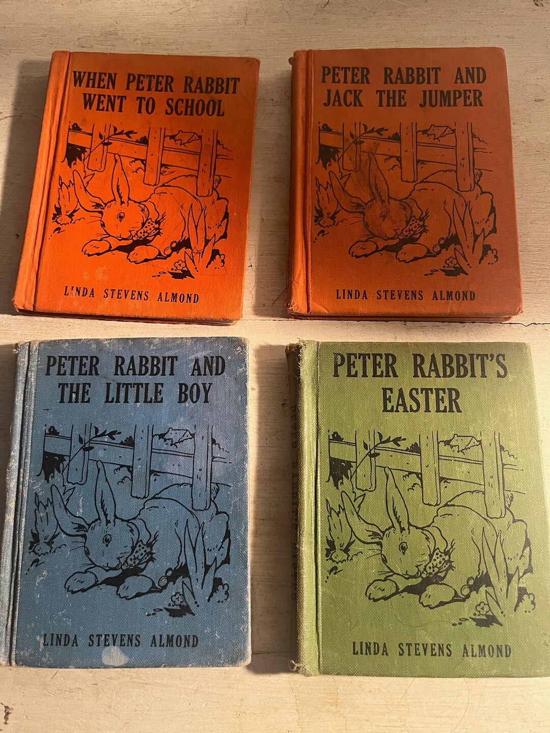 Set of Four Antique Hardcover Peter Rabbit Books Written by Linda ...