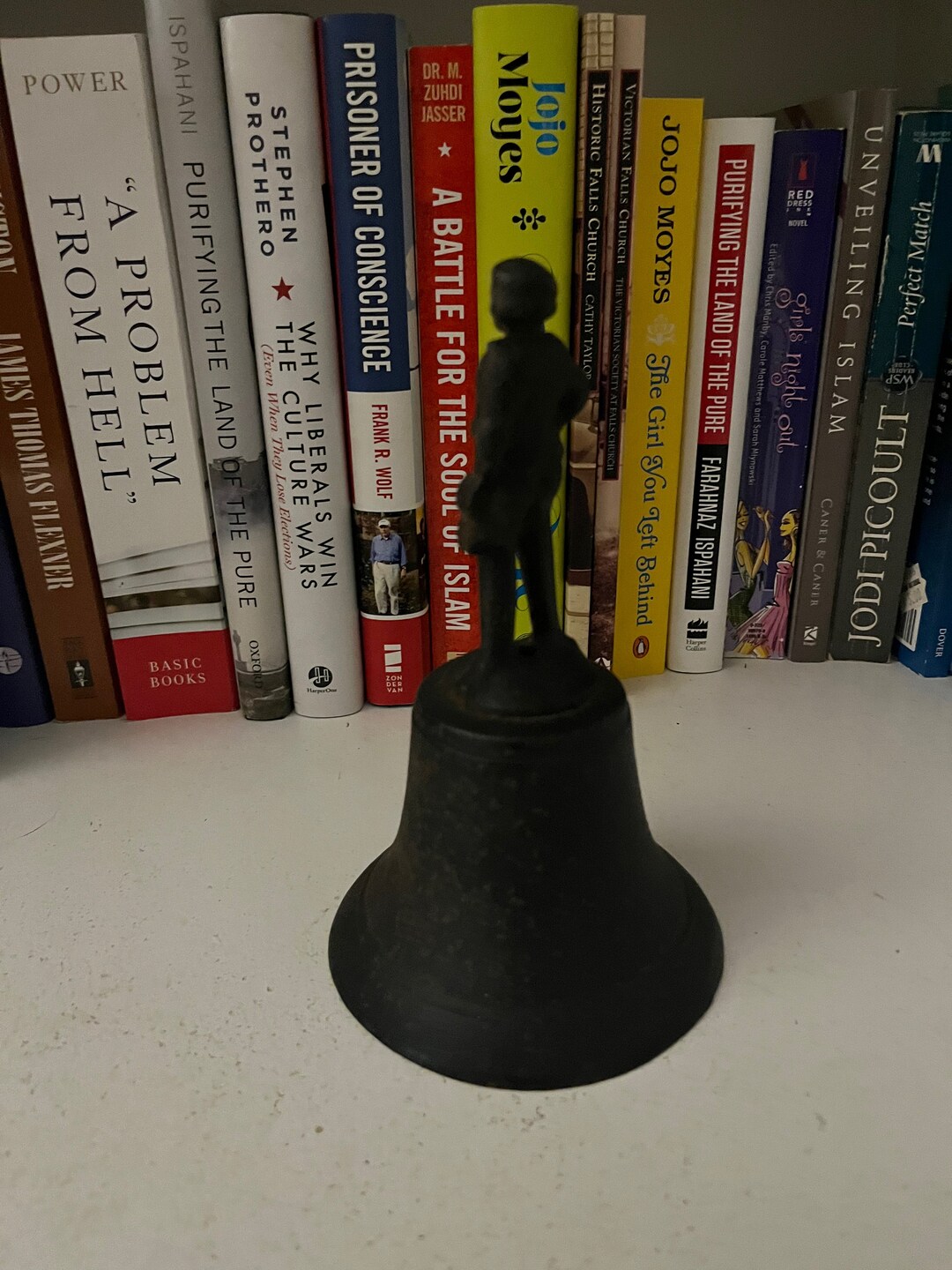 Vintage Cast Iron Hand Bell With a Colonial Man on Top - Etsy