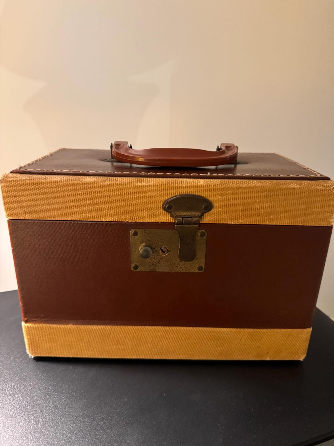 Midcentury Luggage, Sewing Notions Box, Makeup or Jewelry Case. - Etsy