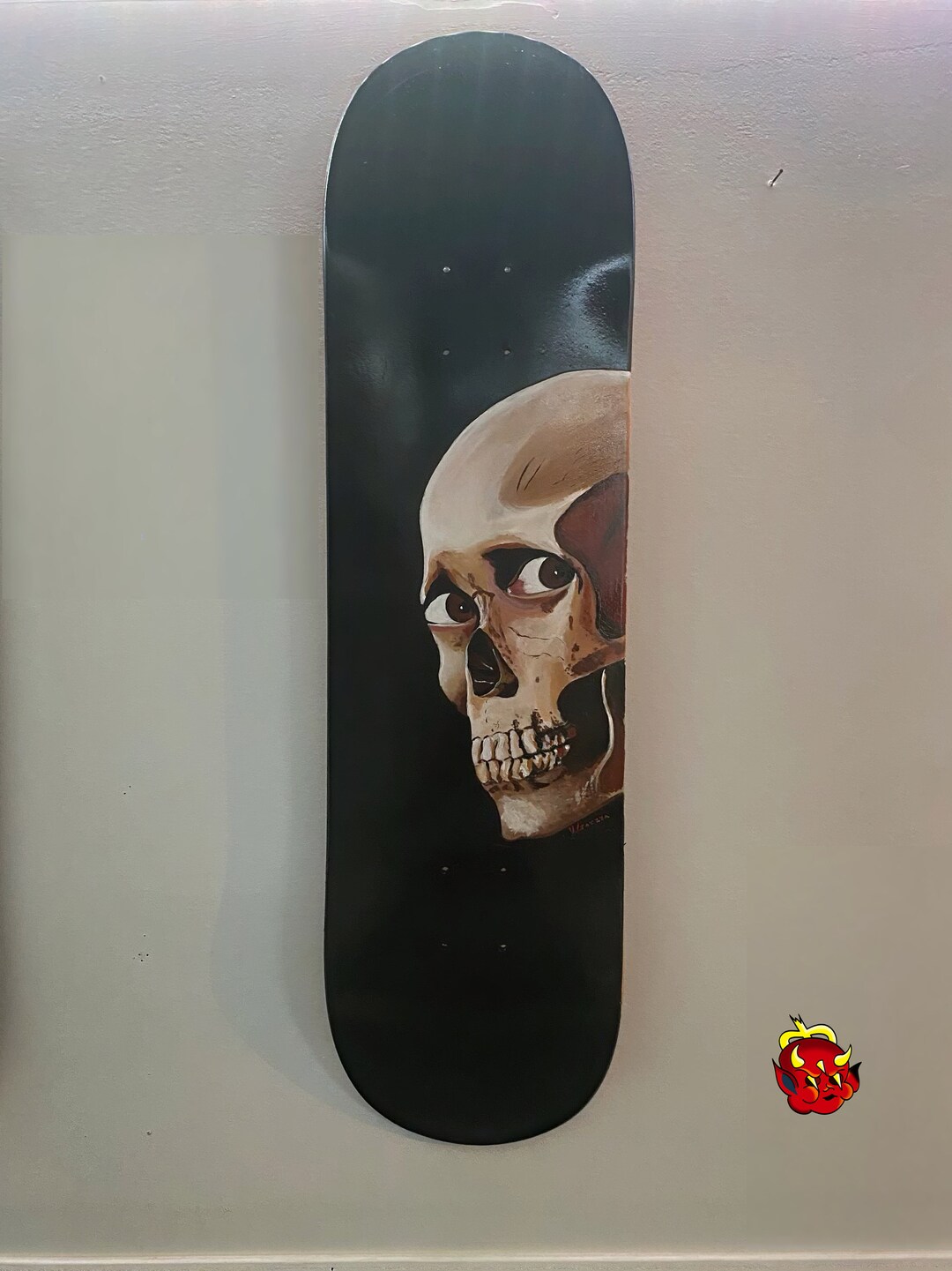 Evil Dead Skull Skateboard - Etsy
