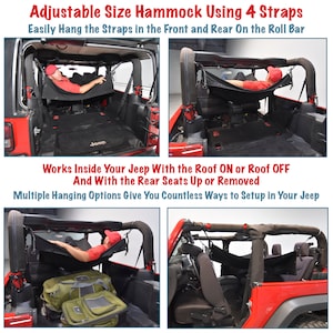 Jkloud Hammock Fitted for Jeep Wrangler TJ or YJ Multipurpose - Etsy