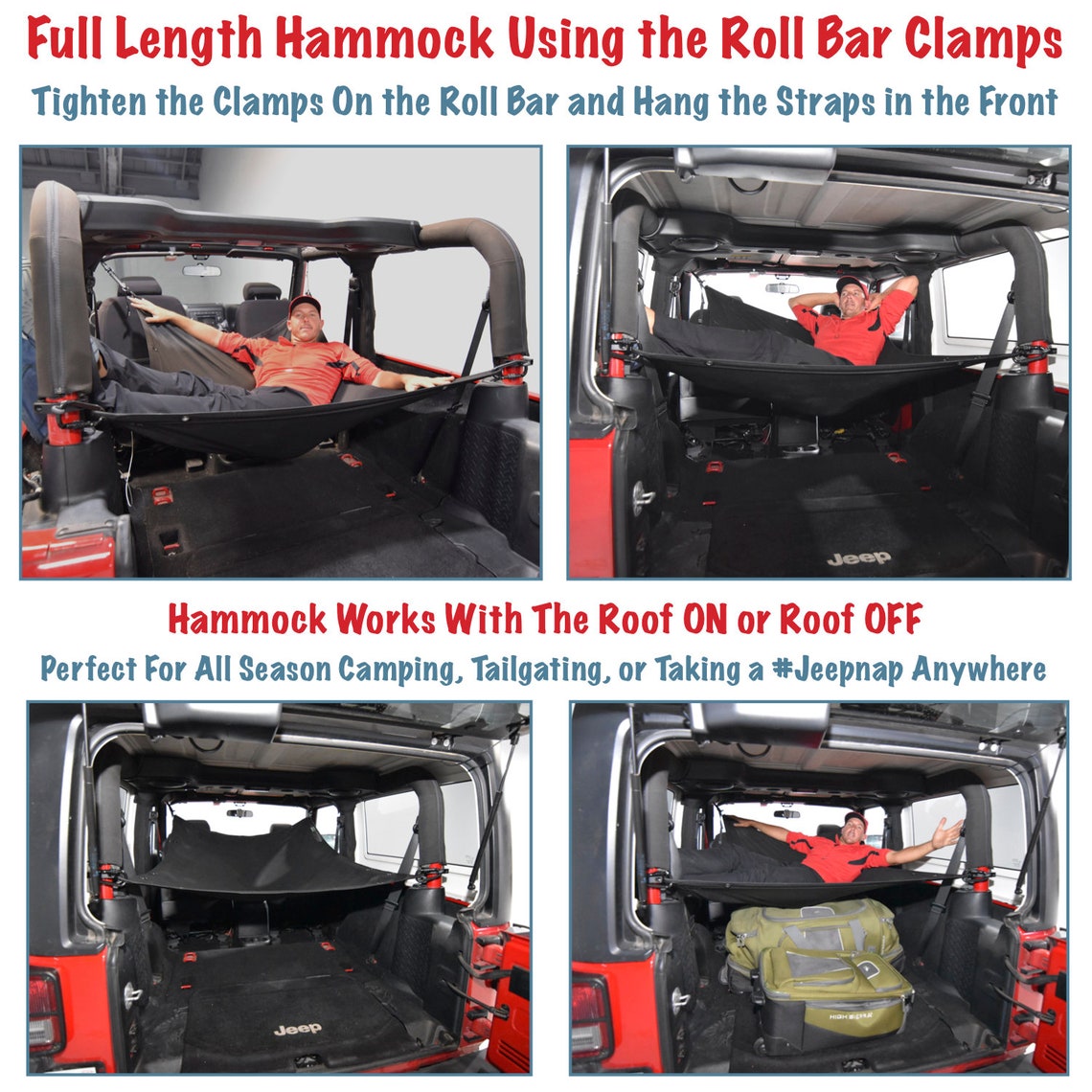 Jkloud Hammock Fitted for Jeep Wrangler TJ or YJ Multipurpose - Etsy