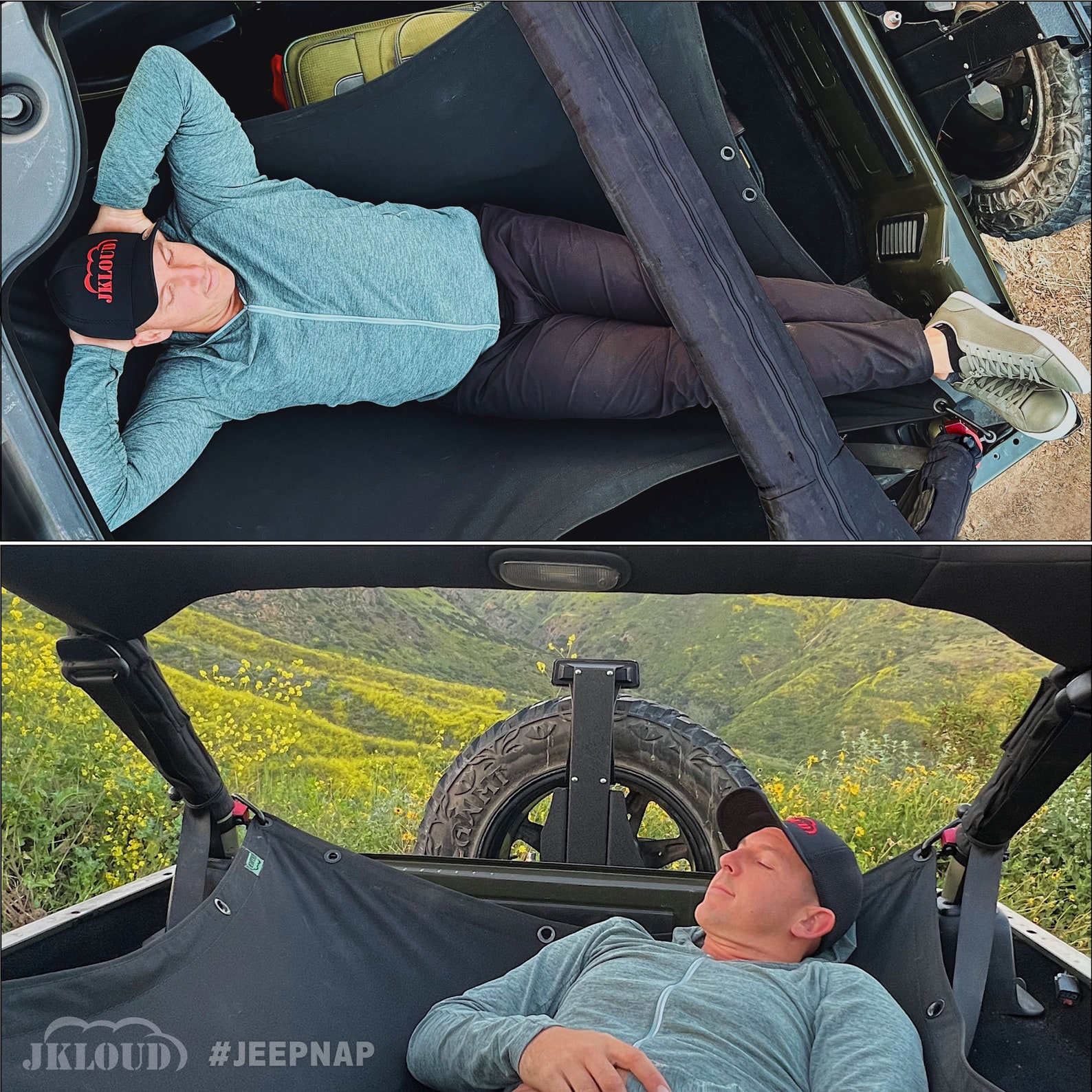 Jkloud Hammock Fitted for Jeep Wrangler JL 4 Door Multipurpose ...