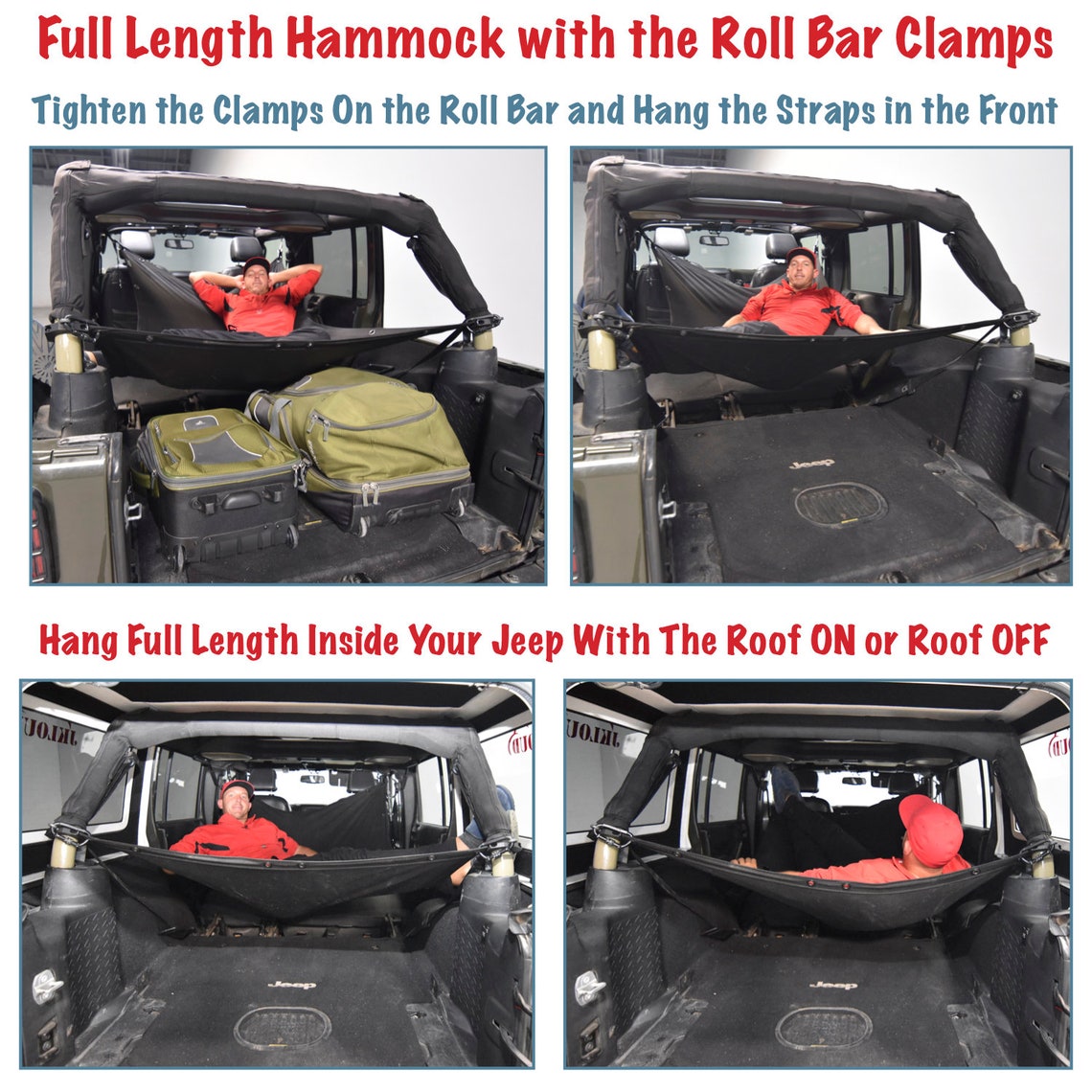 Jkloud Hammock Fitted for Jeep Wrangler JK 4 Door Multipurpose - Etsy