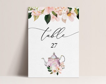 Tea Party Number - Etsy