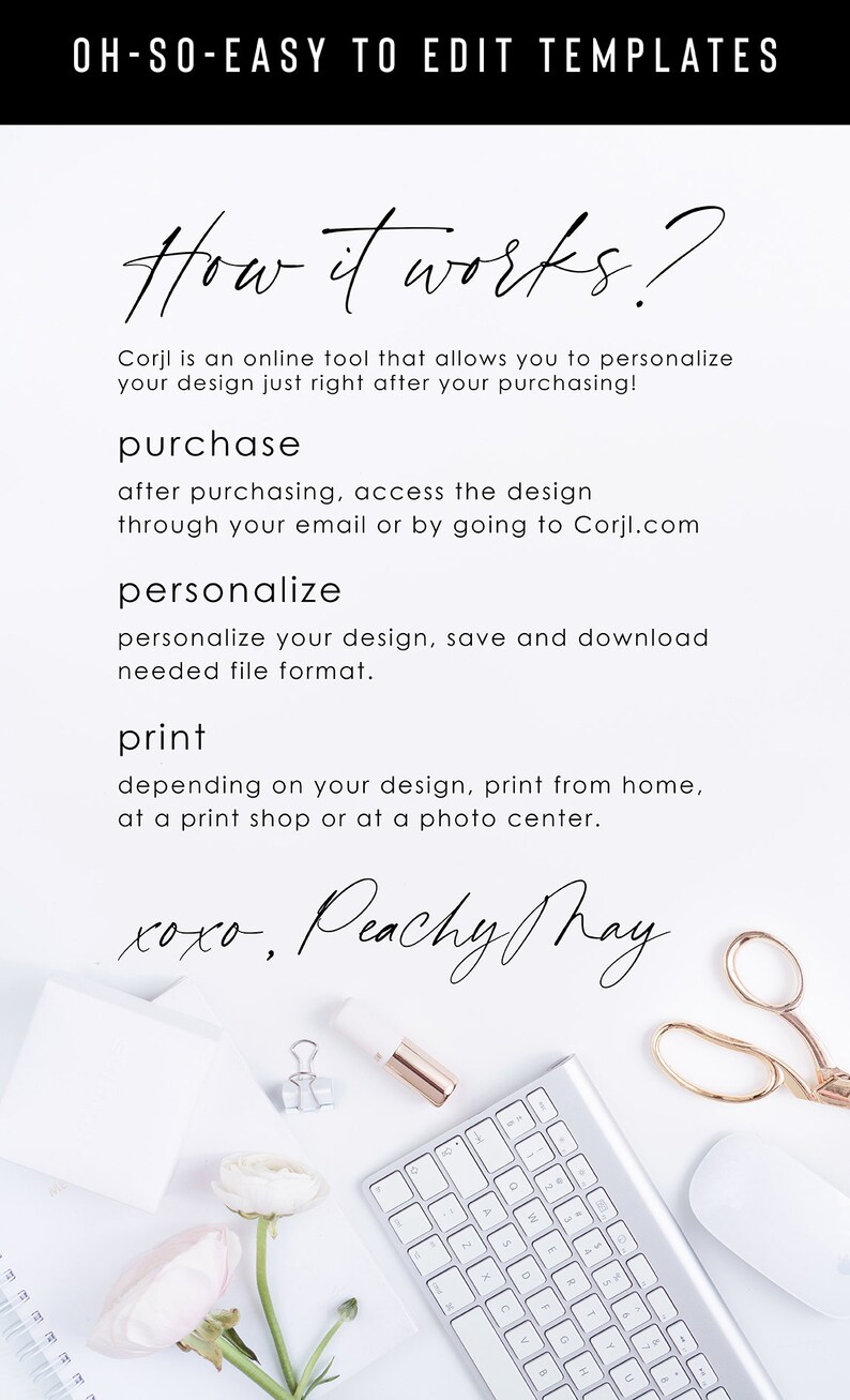 Editable Signature Logo Beauty Watermark Logo Premade - Etsy