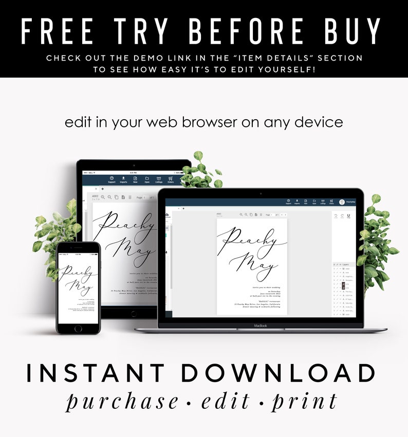 Editable Signature Logo Beauty Watermark Logo Premade - Etsy