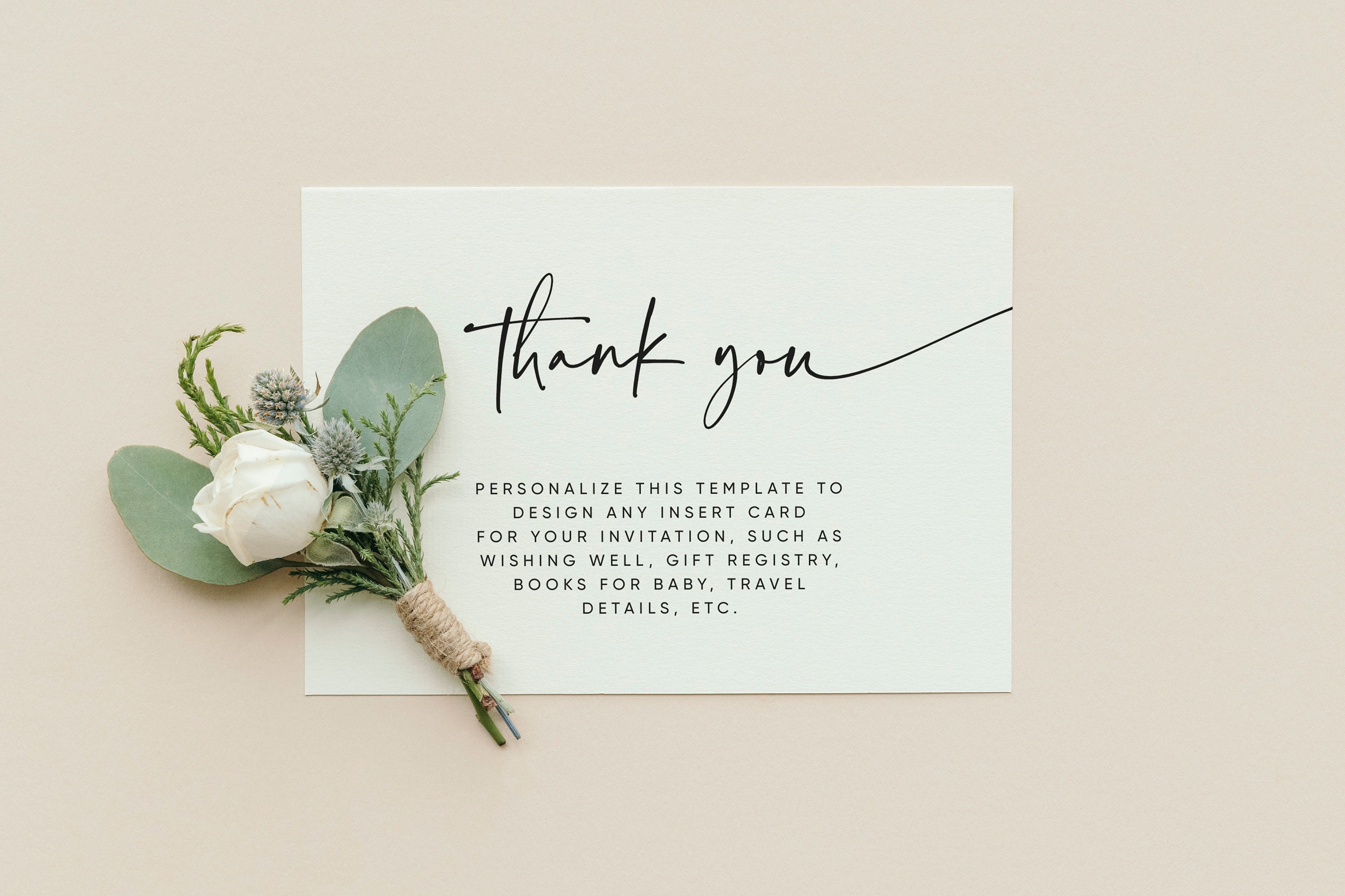 Minimal Enclosure Card Template Enclosure Cards for Weddings - Etsy