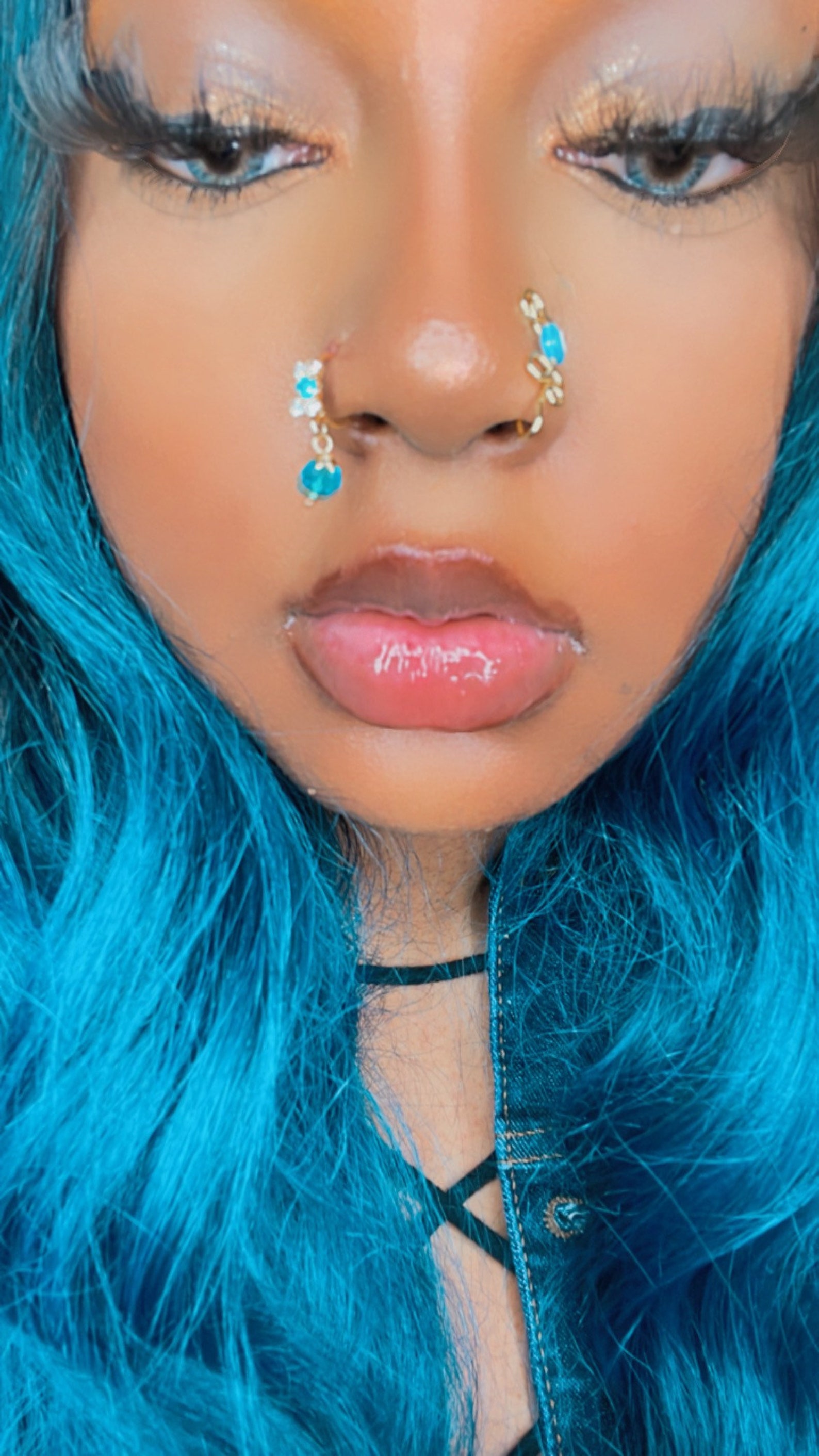 Dangle Nose Ring - Etsy