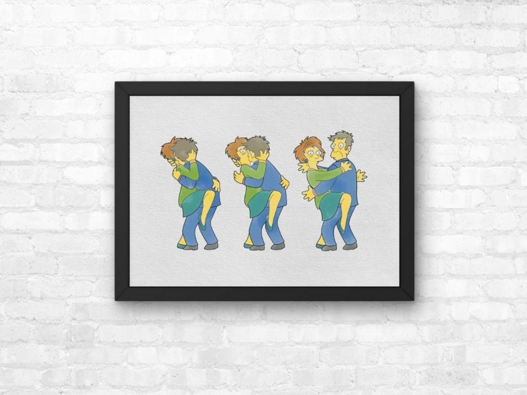 Principal Skinner & Edna Krabappel Closet Print, the Simpsons Poster ...