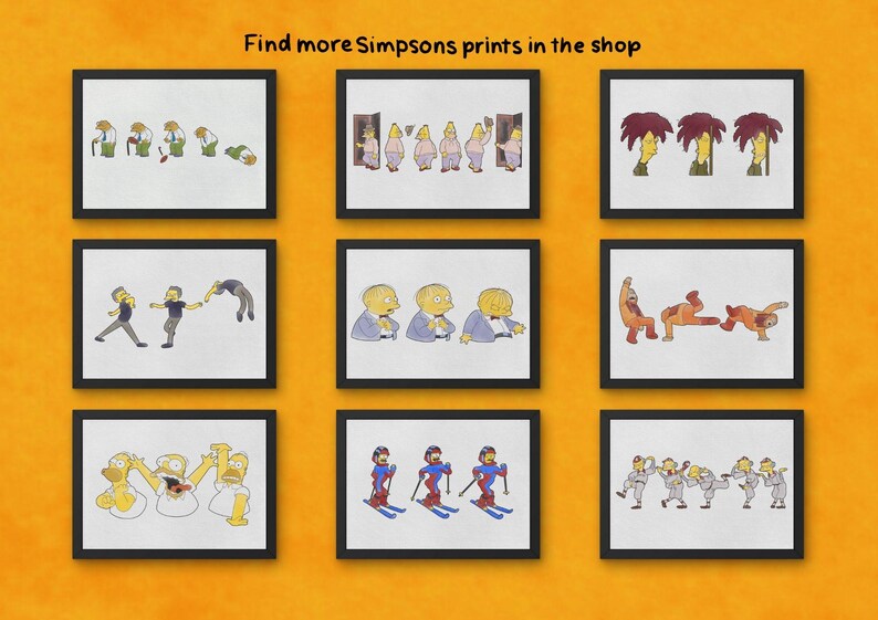 The Simpsons Ralph Wiggum Heartbreak Print, Poster Watercolor ...