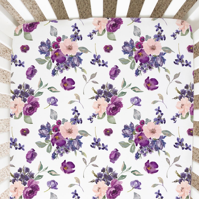 Purple Crib Bedding - Etsy
