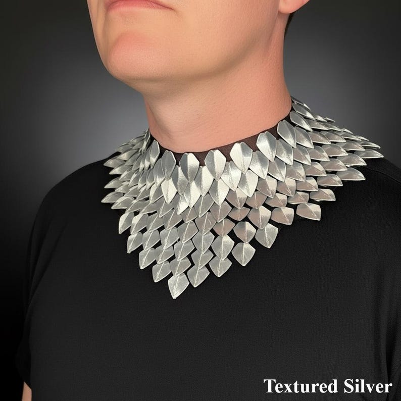 Dragon Scale Neck Gorget | 3D Printed Flexible Cosplay Neck Armor - Etsy