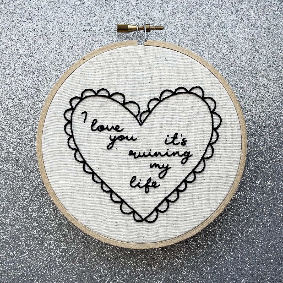 TS TTPD Fortnight Inspired 5 Inch Embroidery Hoop - Etsy