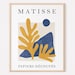 Matisse Print, Blue and Mustard Yellow Wall Art, Trendy Wall Art ...