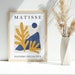 Matisse Print, Blue and Mustard Yellow Wall Art, Trendy Wall Art ...