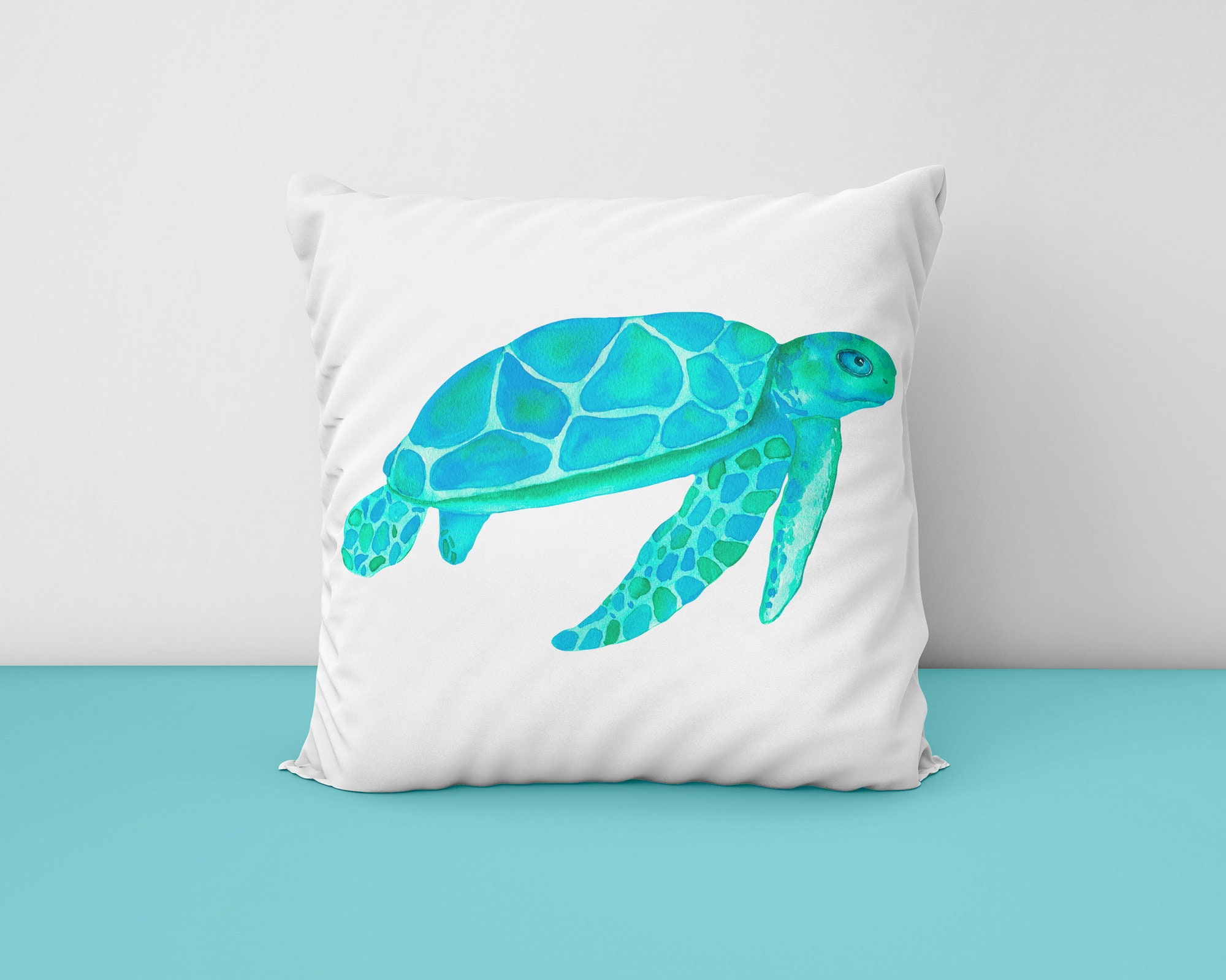 Sea Turtle Sublimation Design Watercolor Animals Art - Etsy