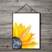 Watercolor Sunflower Print Set of 3 Posters Yellow Flowers 3 - Etsy