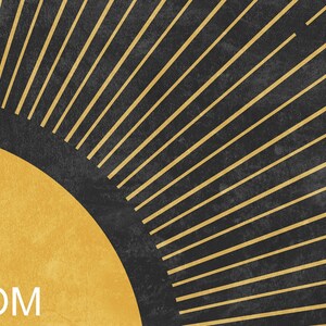 Boho Sun Wall Art Set of 2 Prints Modern Boho Wall Decor - Etsy