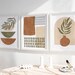 Mid Century Modern Wall Art Set of 3 Prints Sage Green Burnt - Etsy