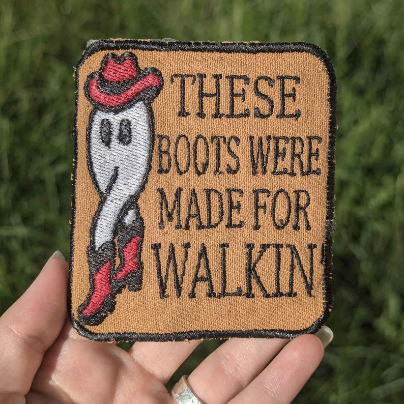 Fresno Nightcrawler Cowboy Patch [iron-on] - Cryptid Patch - Weird ...