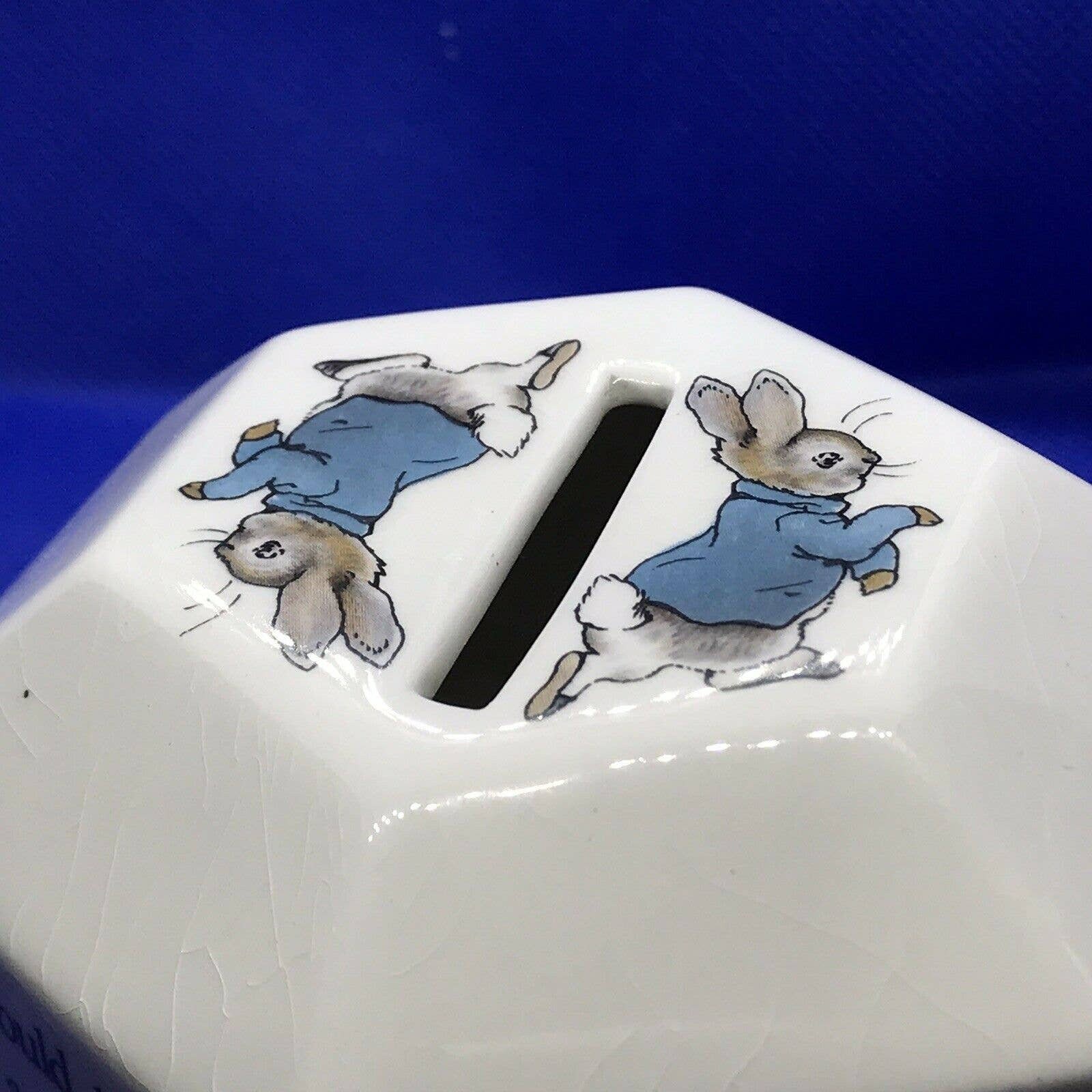 Vintage Wedgwood of Etruria Beatrix Potter Peter Rabbit Bank Hexagon ...