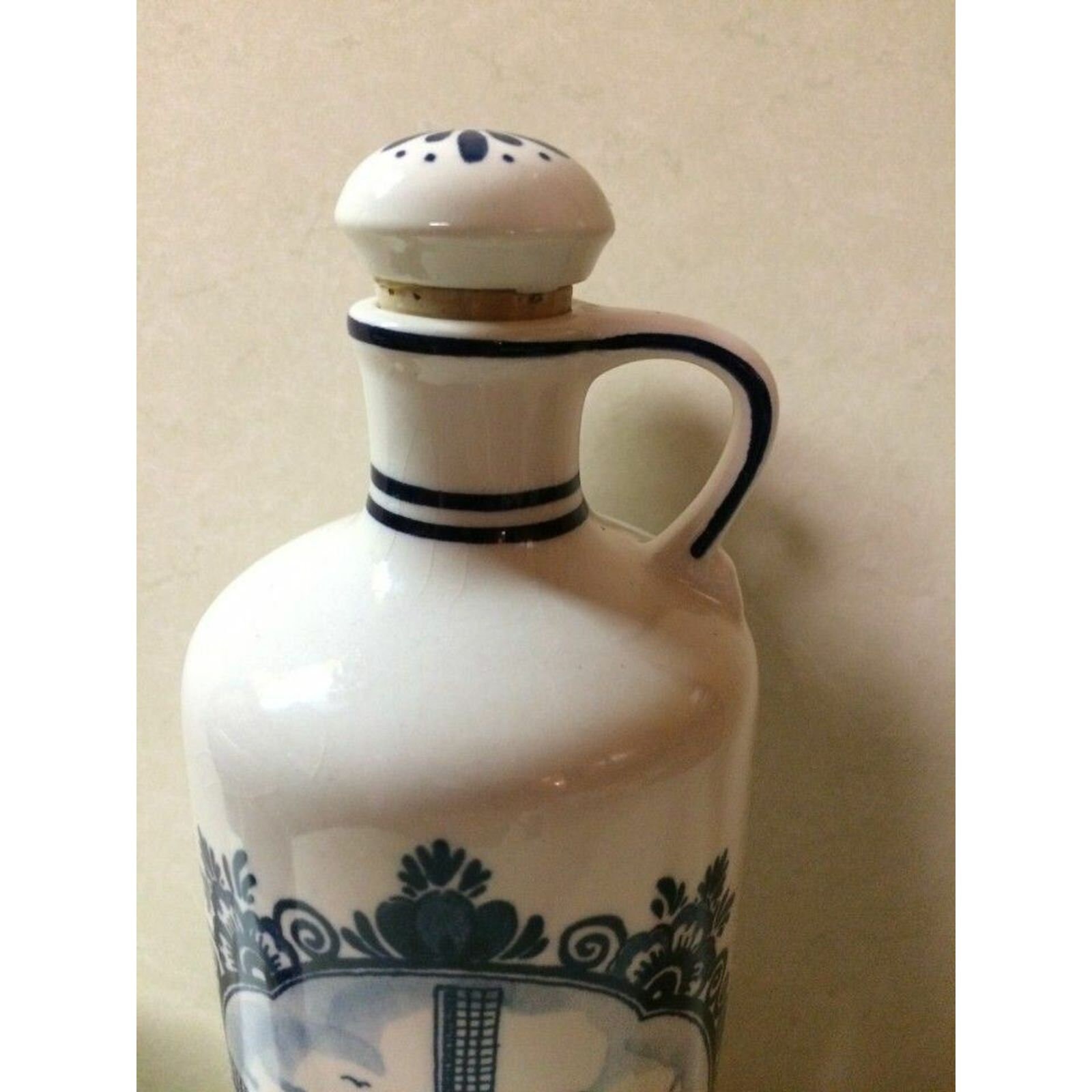 Blue Delft Pottery Decanter Holland Windmill 198 Blue White - Etsy New ...