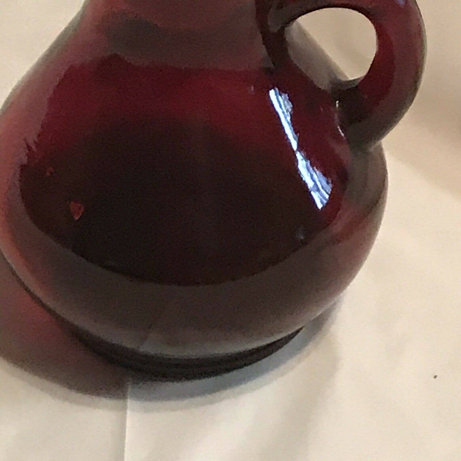 Vintage AVON Ruby Red Glass Pitcher Bottle With Strawberry Shaped ...