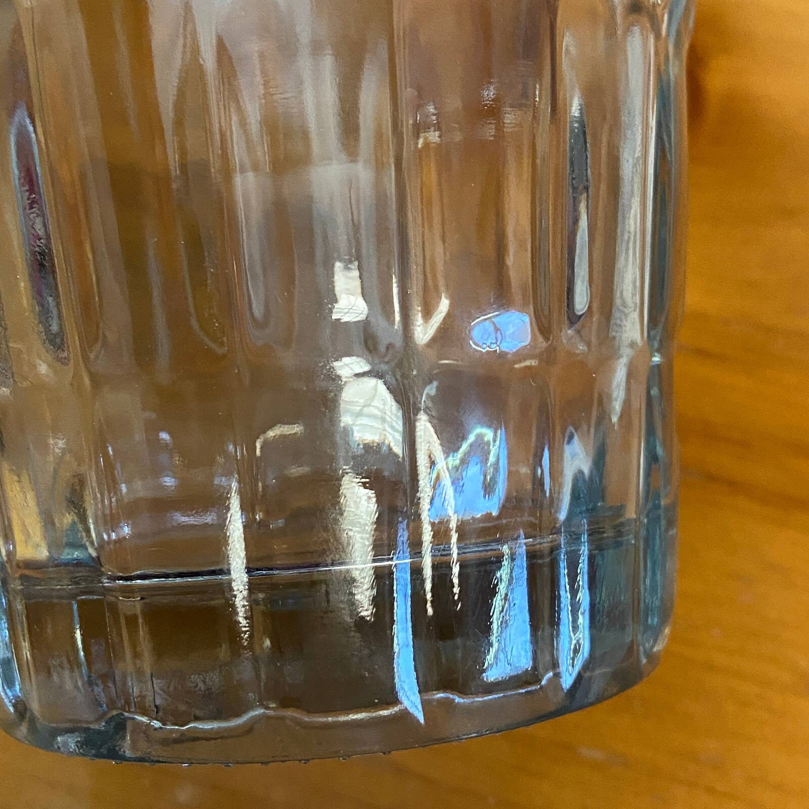 Vintage Glass Vase Syndicate Sales Inc Wedding Clear Paneled Cut Glass ...