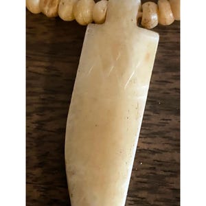 Vintage Native American Bone Necklace With Tribal Pendant & Beads - Etsy