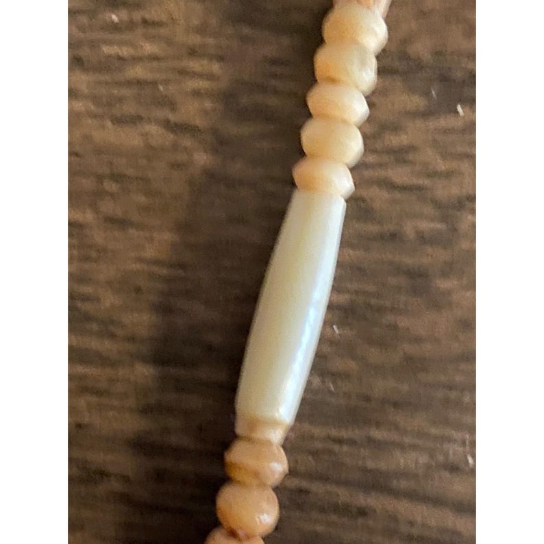 Vintage Native American Bone Necklace With Tribal Pendant & Beads - Etsy
