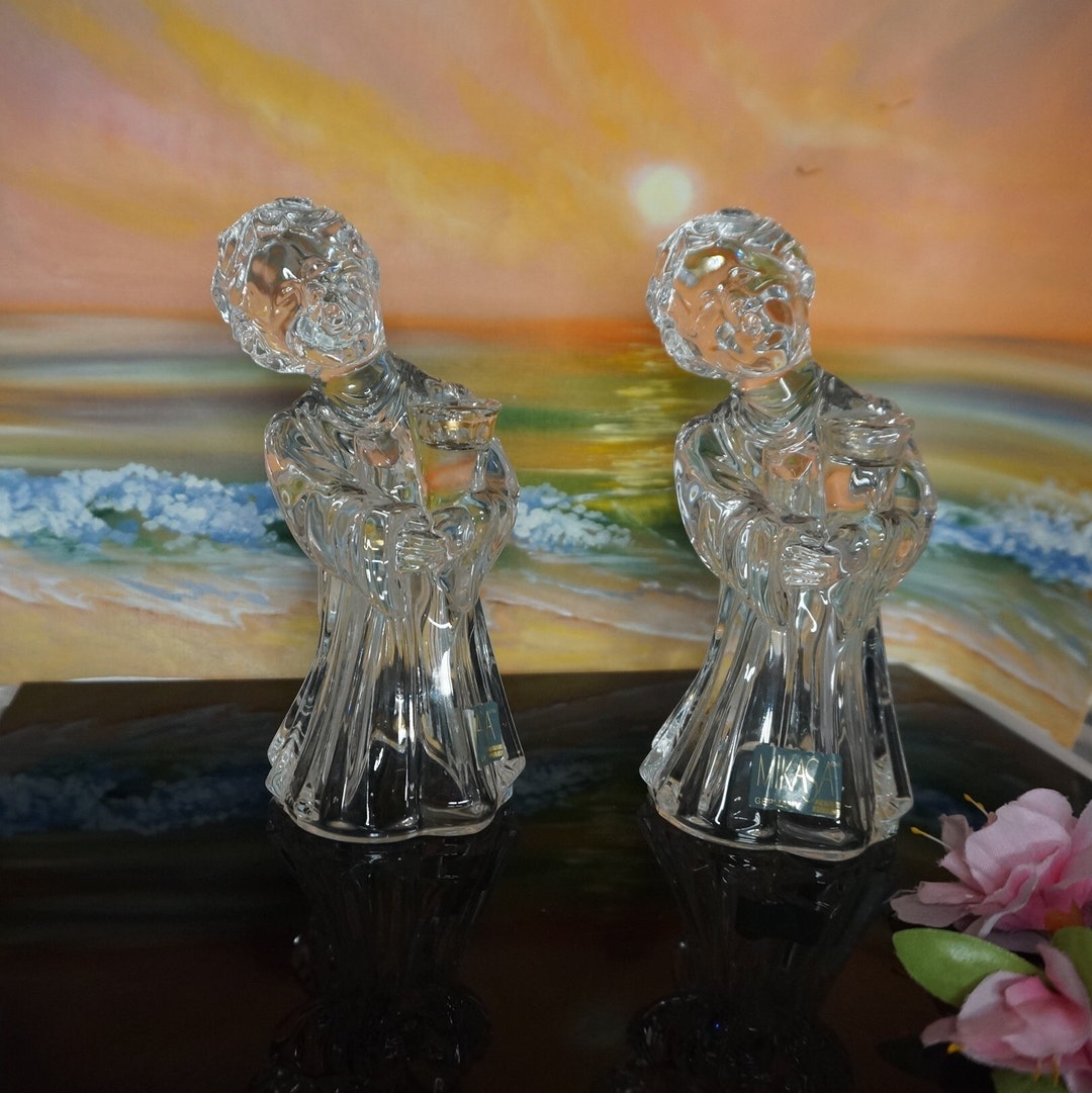 Mikasa Germany Singing Angel Lead Crystal Christmas Statue Figurine ...