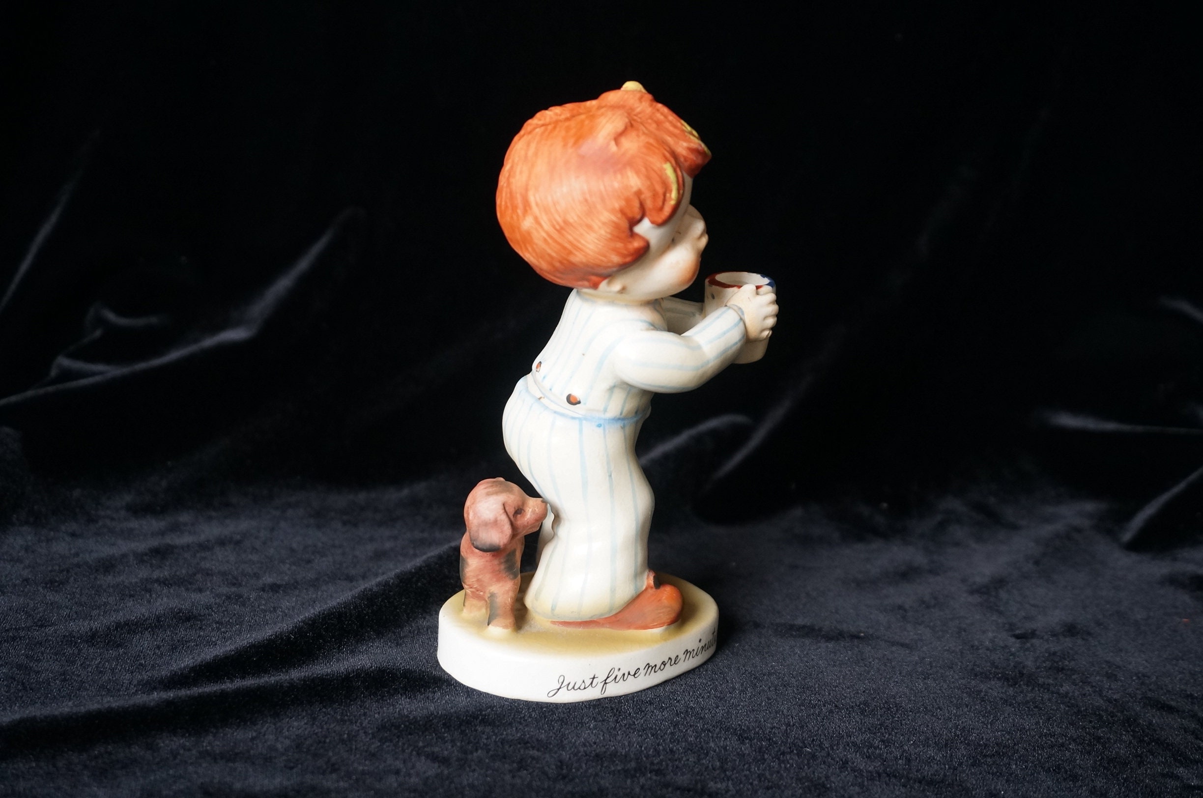 Vintage Ceramic Boy Figurine, made in japan, porcelana pintada a mano ...