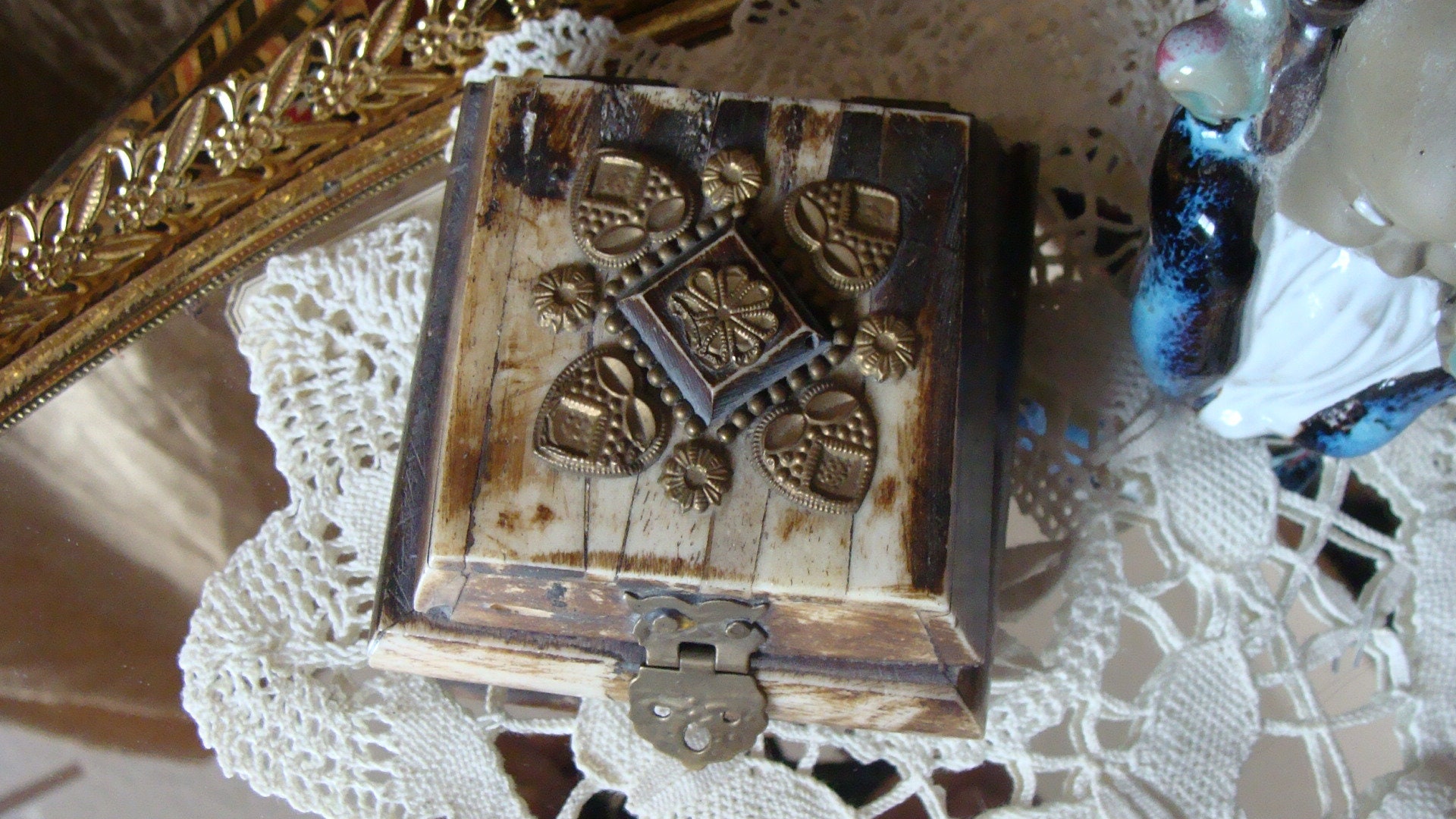 Charming Old Bone Trinket Box Bone Chest Handmade Bone and - Etsy