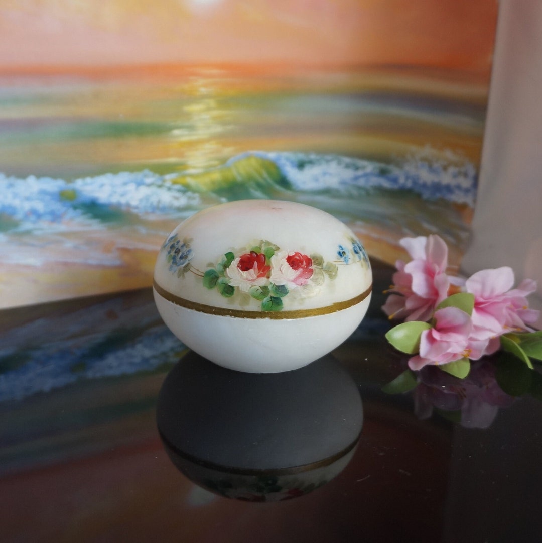 Vintage Alabaster Jewelry Box Hand Made by Eskimos Alabaster - Etsy