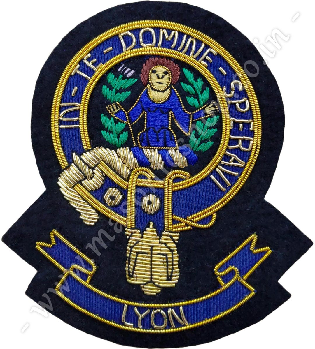 Scottish Clan Crest Badge Patch HAND EMBROIDERED - LYON - Etsy