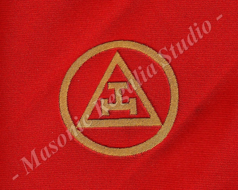 Masonic ROYAL ARCH TIE Triple Tau Red Woven Jacquard - Etsy