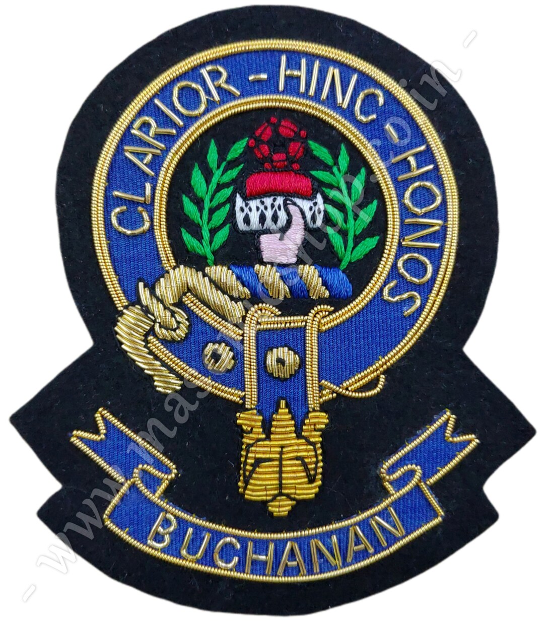 Parche con insignia del escudo del clan escocés BORDADO A MANO BUCHANAN ...
