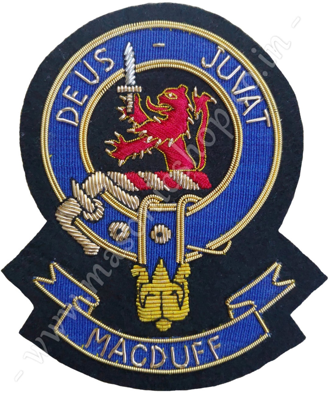 Scottish Clan Crest Badge Patch HAND EMBROIDERED - MACDUFF - Etsy
