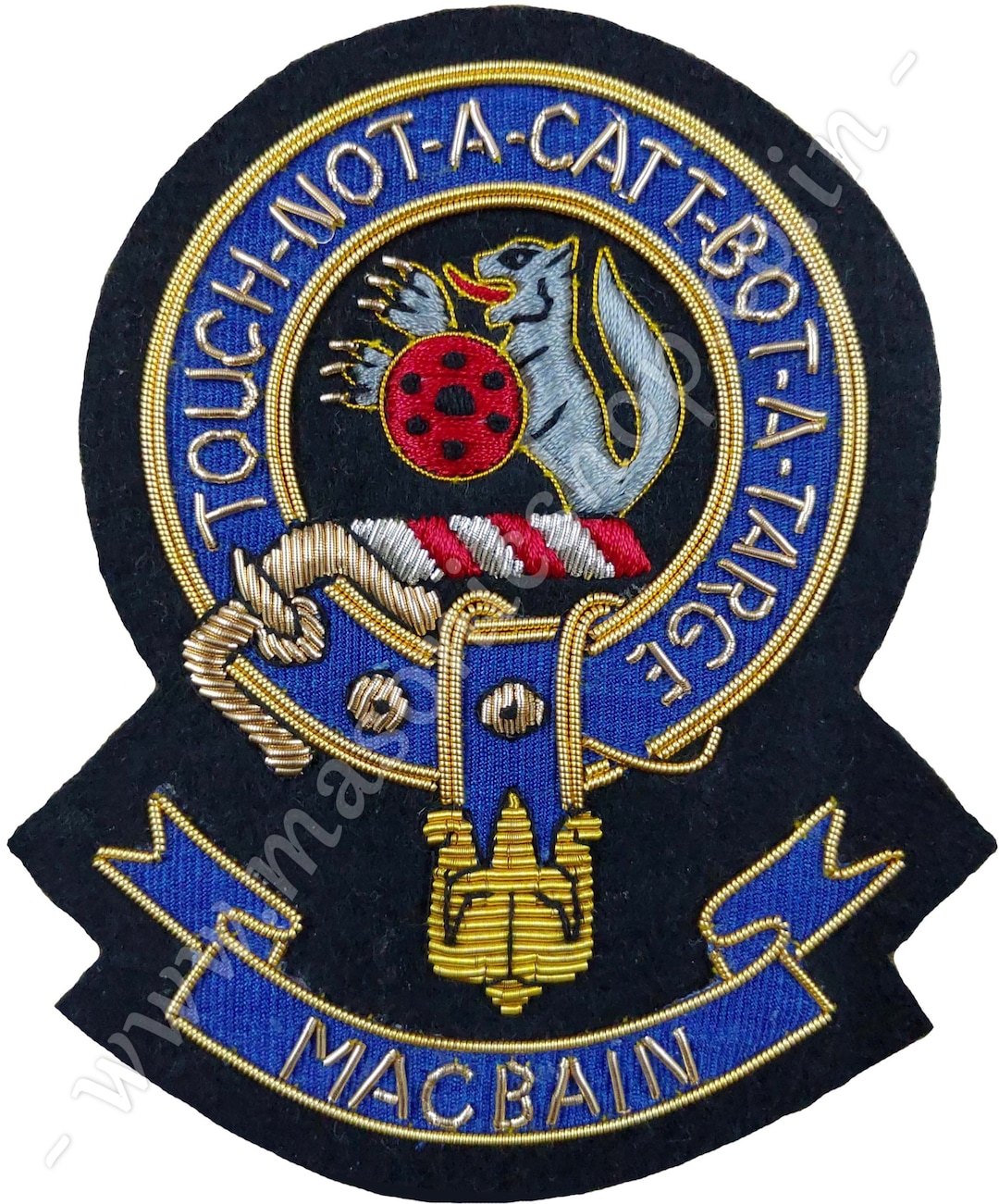 Scottish Clan Crest Badge Patch HAND EMBROIDERED - MACBAIN - Etsy